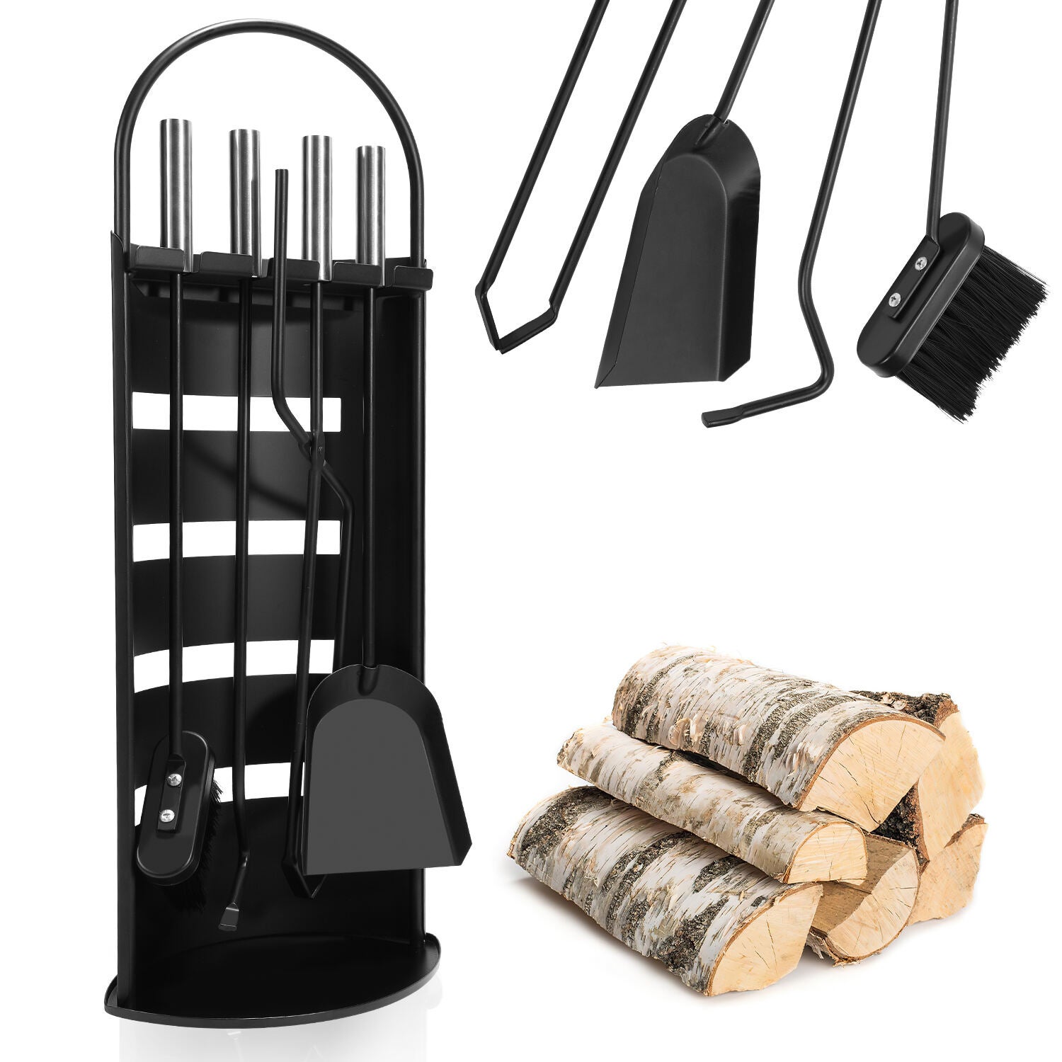 Serviteur de cheminée, Set d'outils pour le nettoyage des cheminées ...