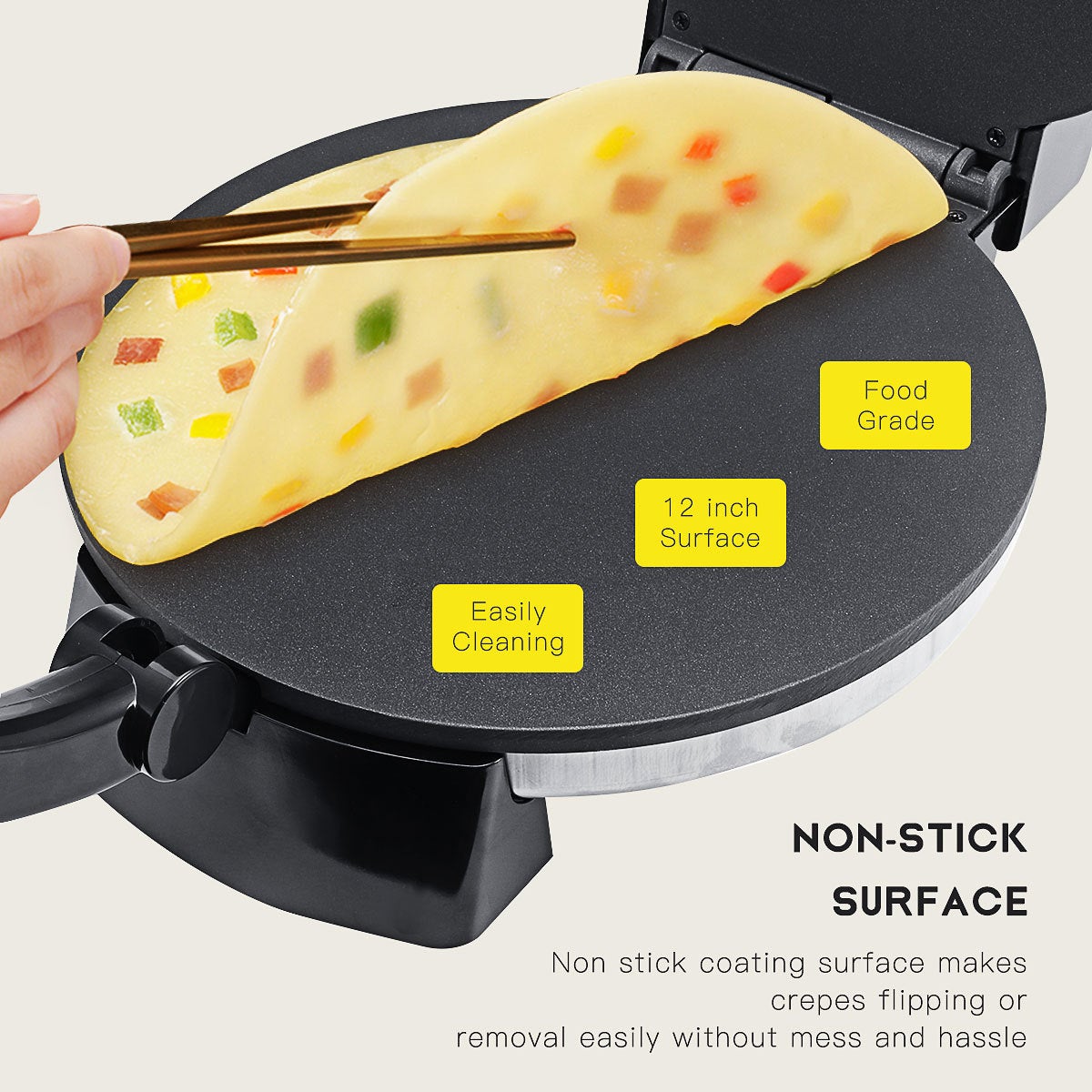 Machine à crêpes électrique, machine à galettes, machine à crêpes ...