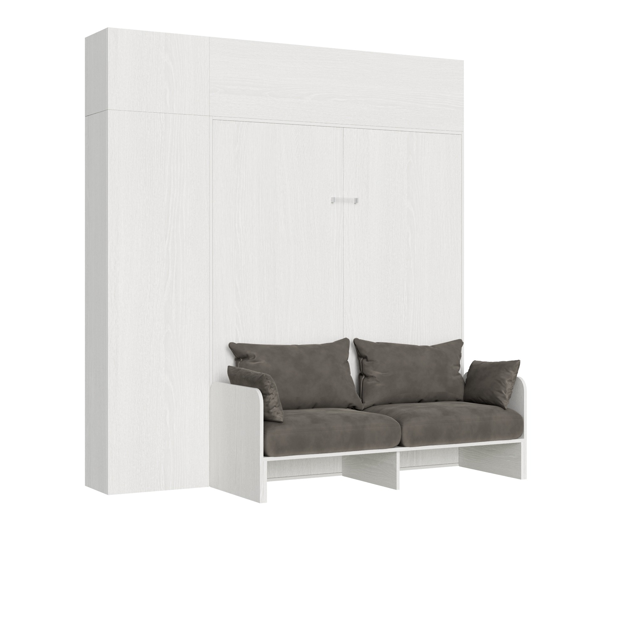 Armoire lit queen size escamotable vertical 160 Kentaro Sofa avec ...