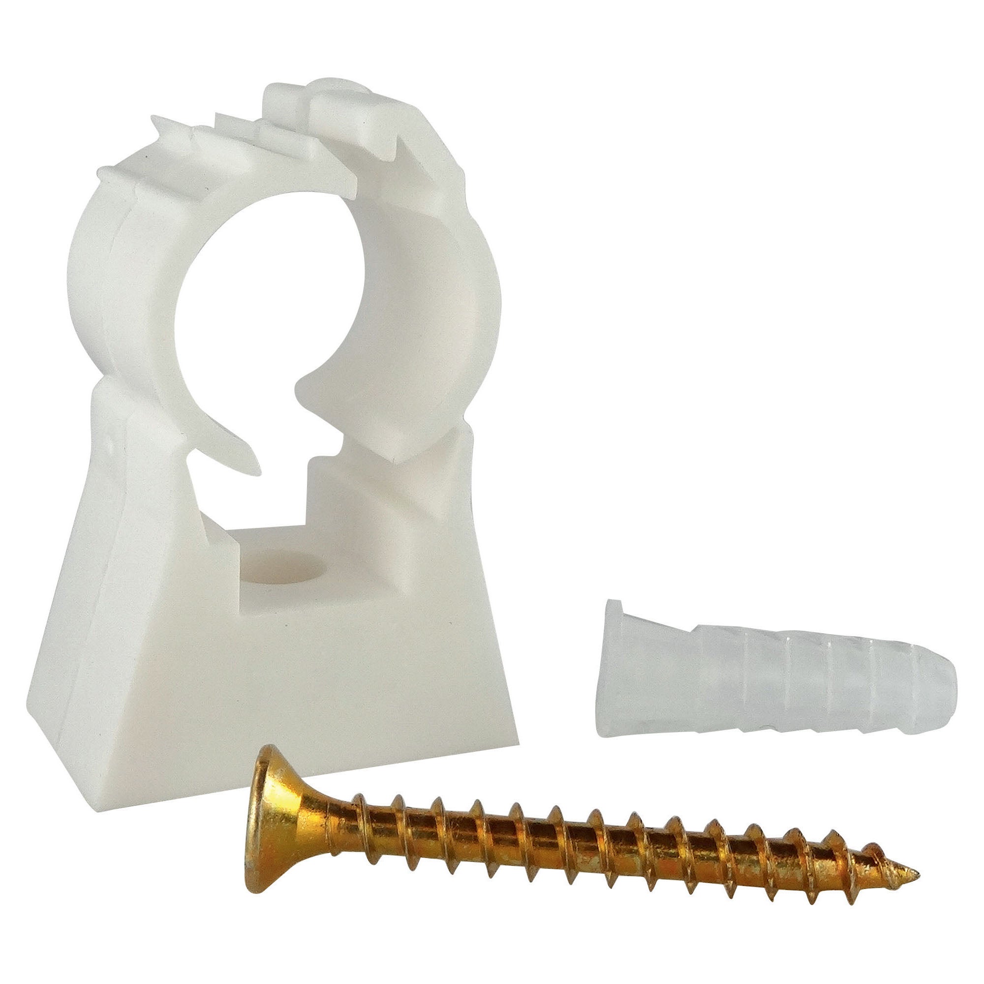 Clip simple de fixation de tube 16 (x10) | Leroy Merlin