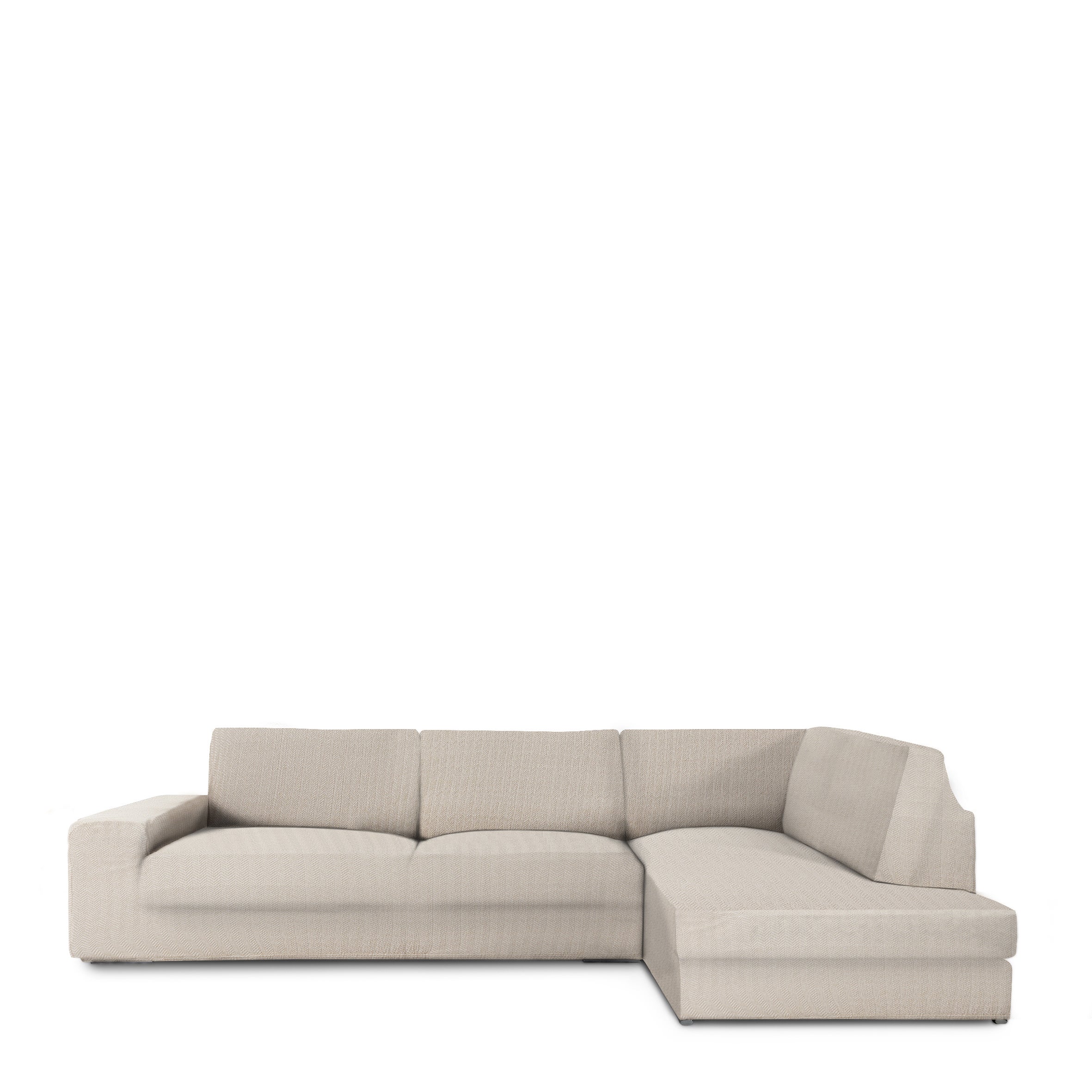 Housse de canapé coin en L droite lin 350 * 500 cm | Leroy Merlin