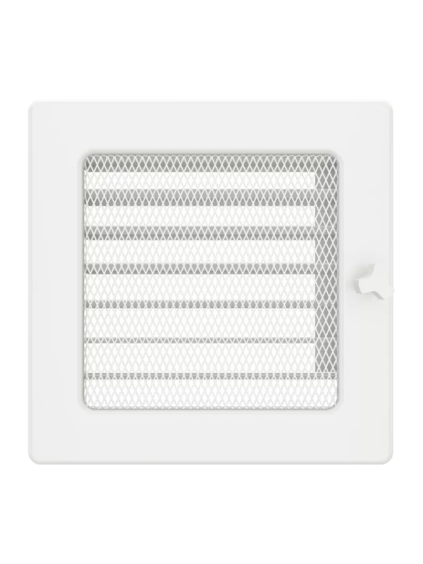 Grille de ventilation cheminée 17x17 blanche avec volets roulants ...