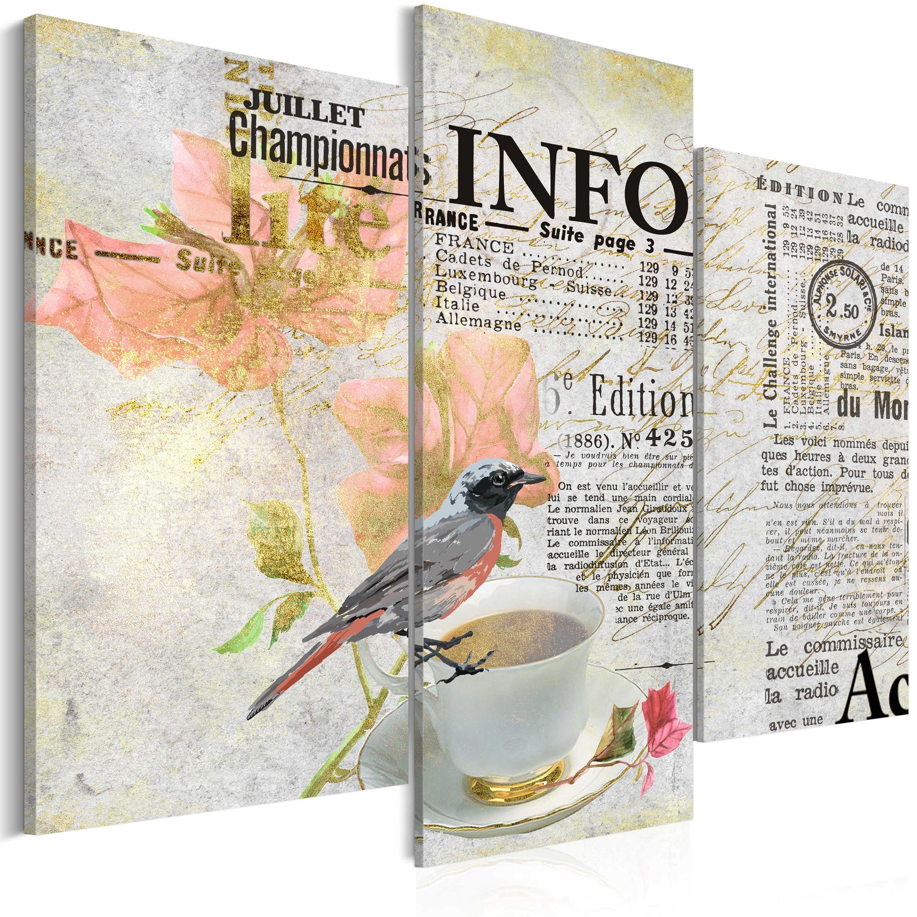 Tableau Morning newspaper - L 60 x H 50 cm | Leroy Merlin