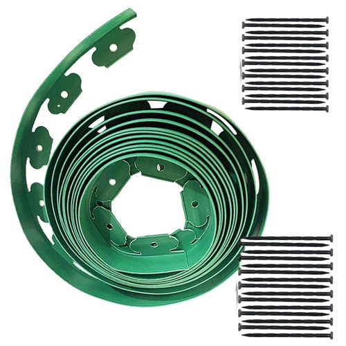 Bordure de jardin sans creuser, 10m 5cm de haut avec 30 pointes ...