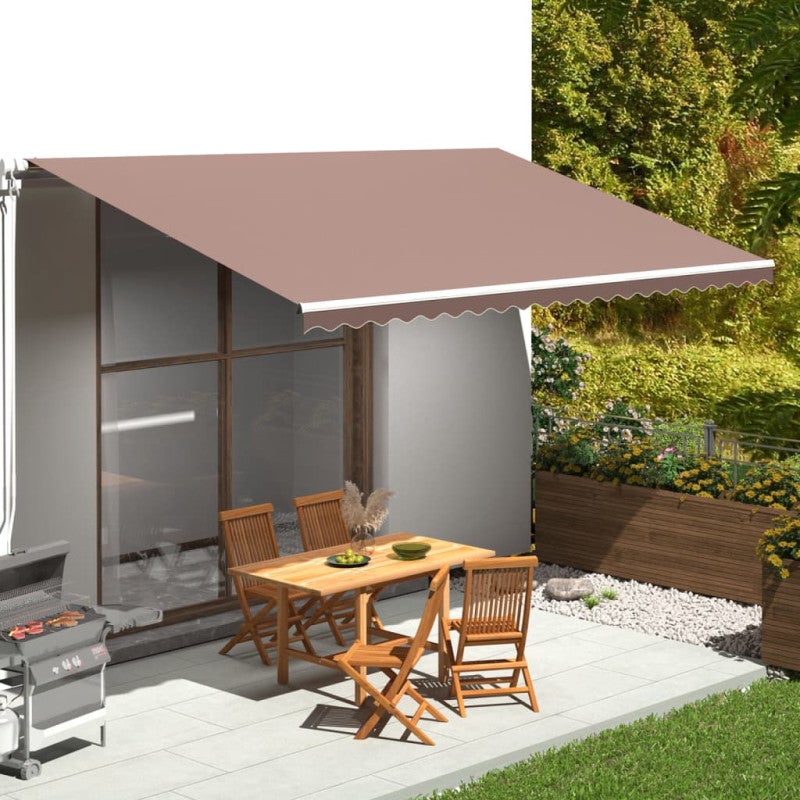Tessuto di Ricambio per Tenda da Sole Marrone 5x3 m vidaXL | Leroy Merlin