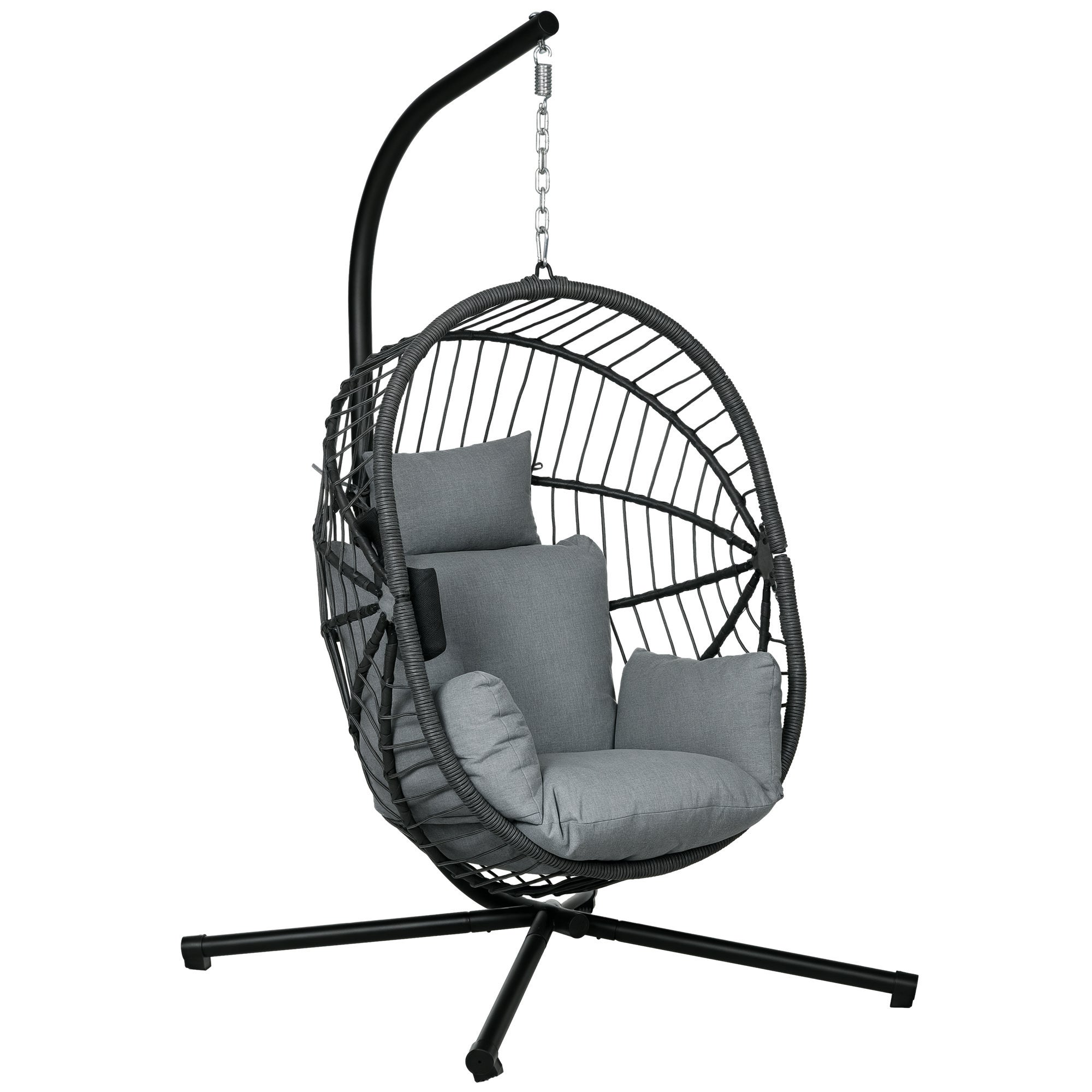 Silla colgante tipo huevo, hamaca columpio para interior y exterior ...