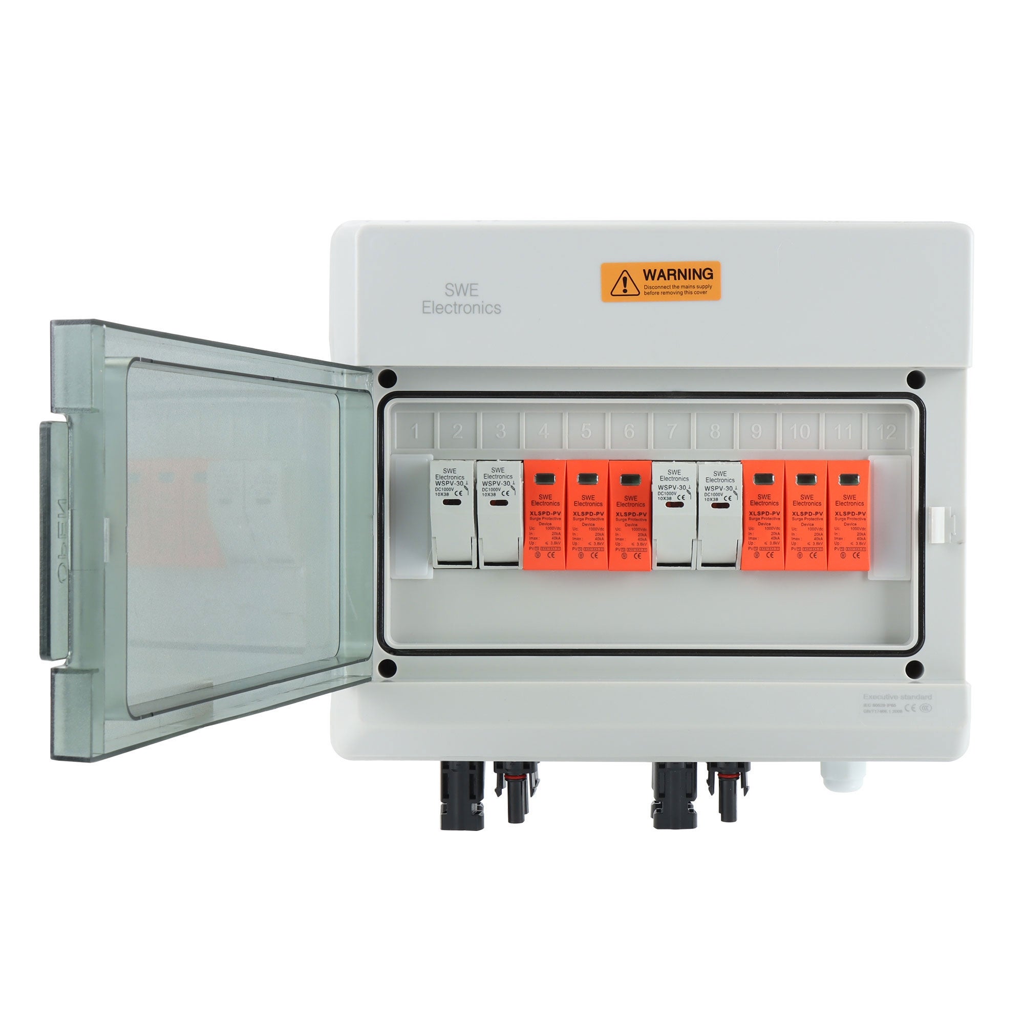 Tableau de Protection PV – 1000Vdc 2 Entrées 2 Sorties 1000V | Leroy Merlin