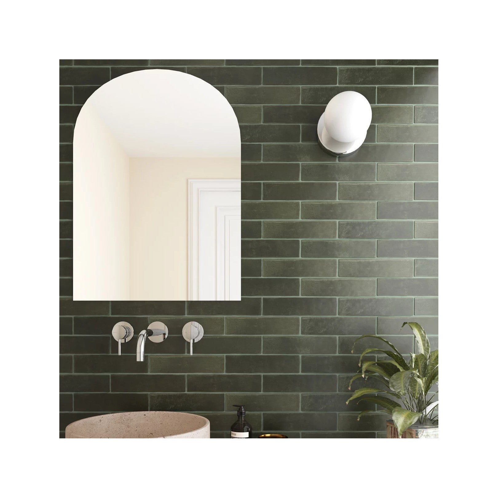 Carrelage mural faïence effet zellige ARGILE 10x10 cm boîte de 0.50 m2 ...