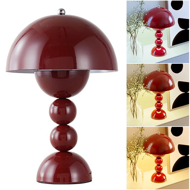 Lámpara de mesa LED, Lámpara de mesa con forma de hongo regulable, Luz ...