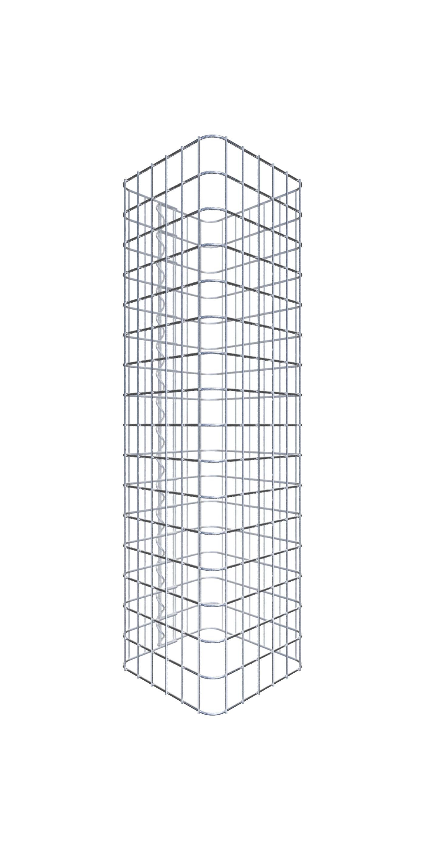 Kolumna gabionowa, kątowa 32 cm x 32 cm, wysokość 80 cm, MW 5 cm x 5 cm ...