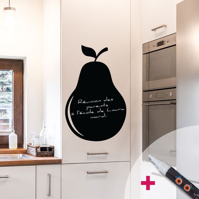 Adesivo lavagna pera + bianco gesso liquido - Sticker adesivo - adesivi ...