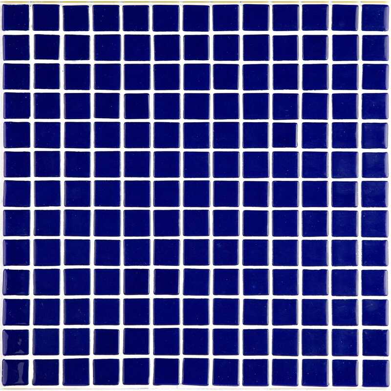 Ezarri Mosaico Liso Azul Noche 25x25mm Vidrio Premium Alta Resistencia ...