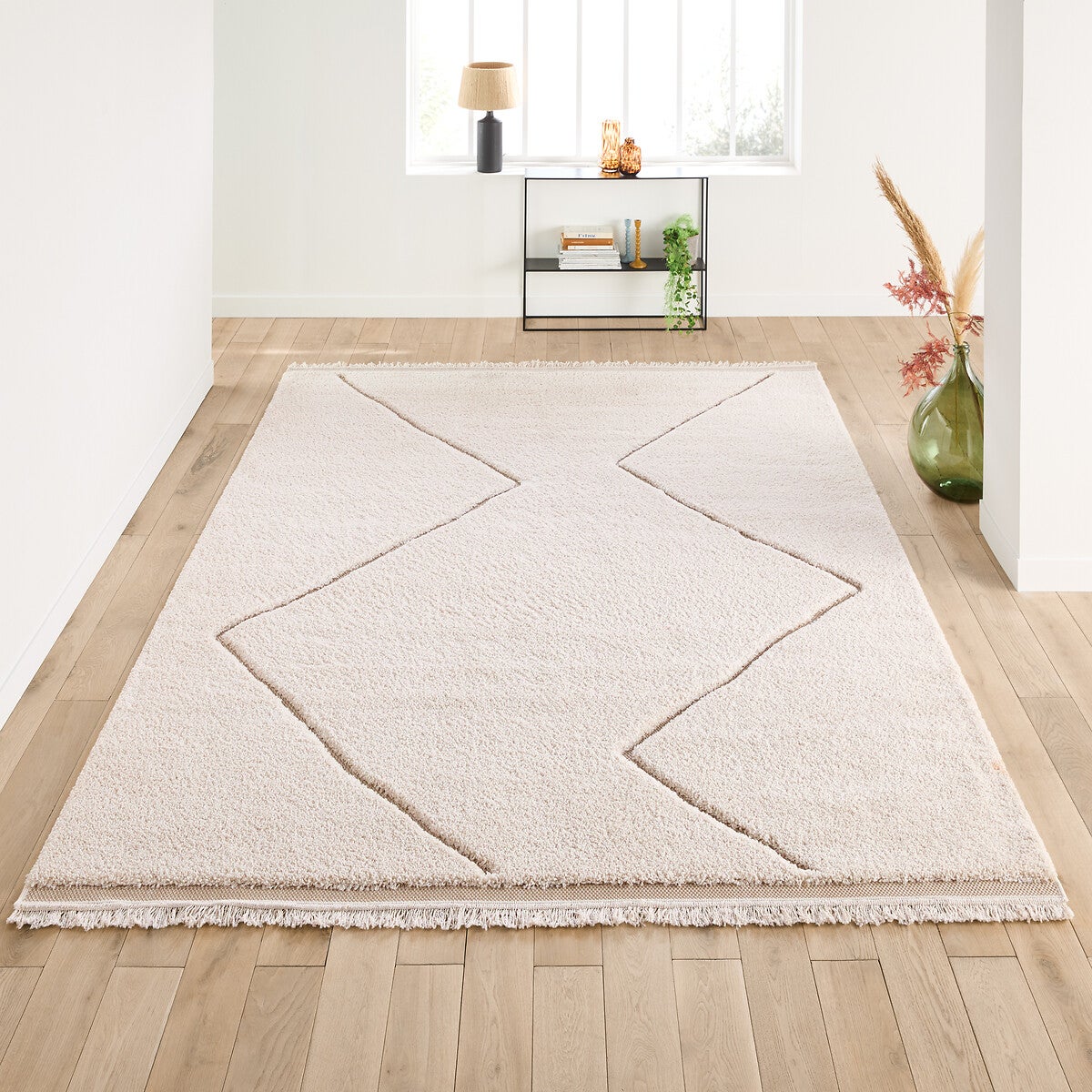 Tapis style berbère, Effie - Ecru - 135 x 190 cm | Leroy Merlin