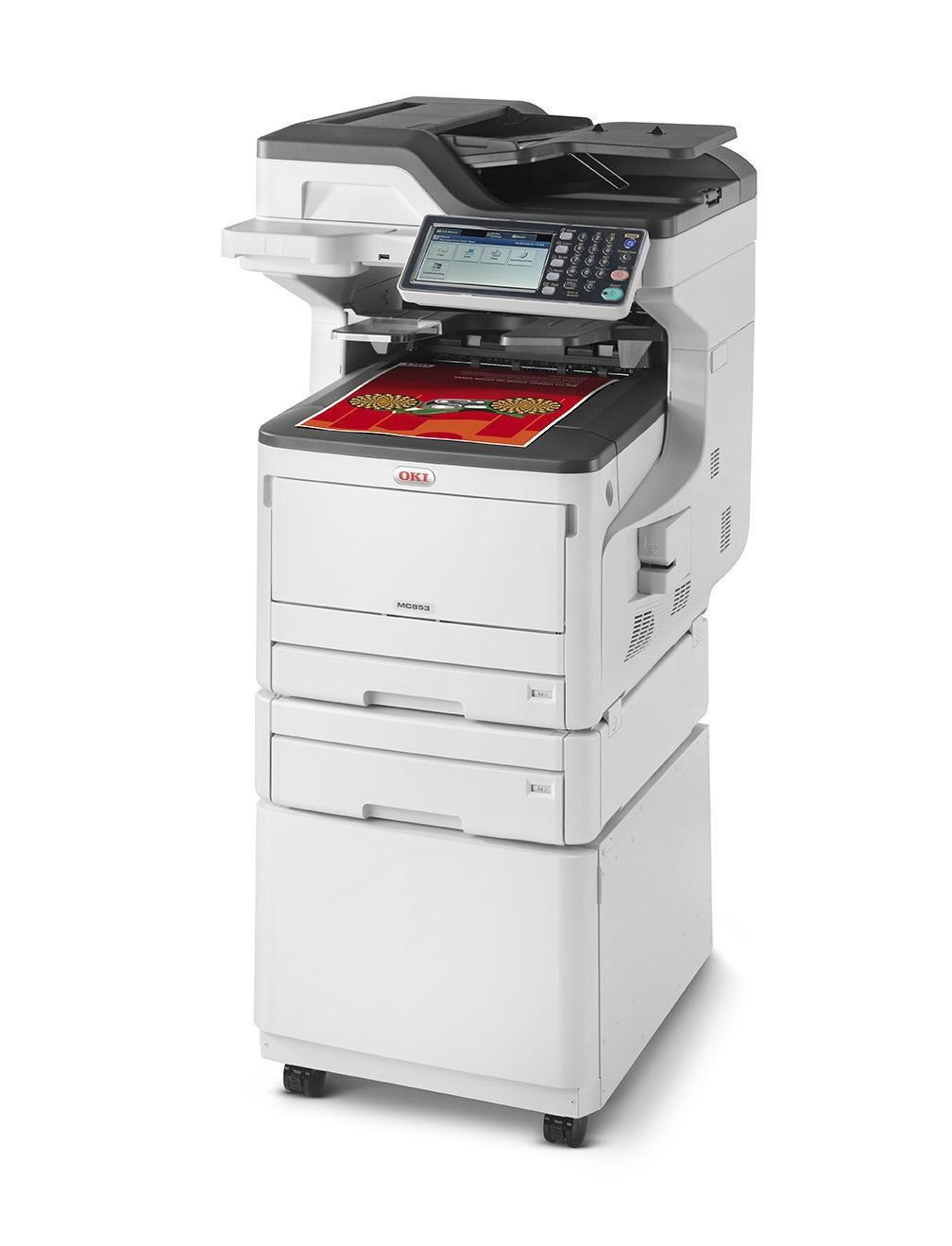 OKI MC853dnct Colour Laser Multifunzione (A3, 4in1, Printer, Copier ...