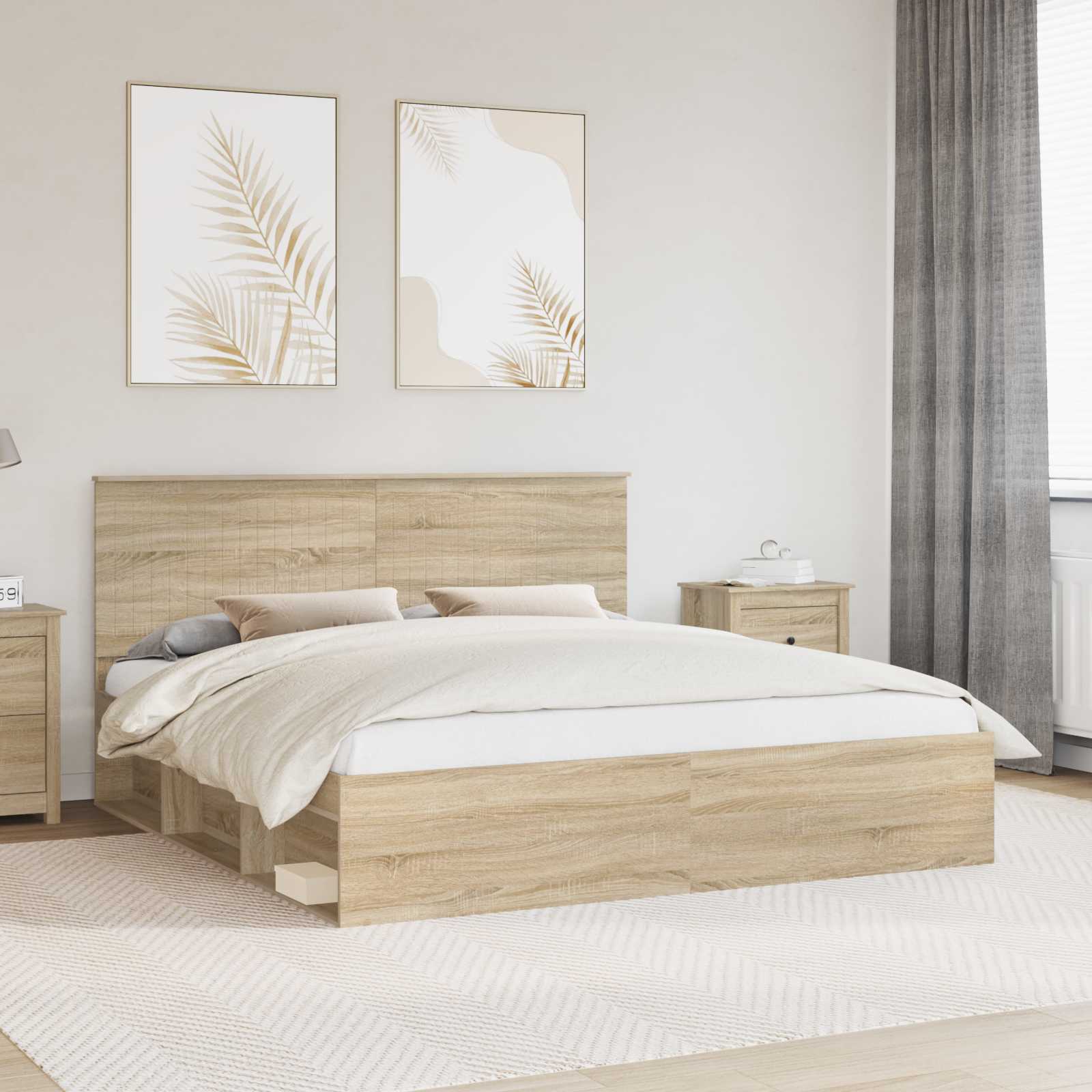 Estructura de cama Sonoma 180 x 200 cm Madera de pino macizo | Leroy Merlin