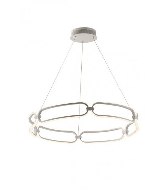 INFINITY Suspensión Colgante Blanco en Aluminio 61,5W 5530LM 4000K (Luz natural) 120x78xcm ...