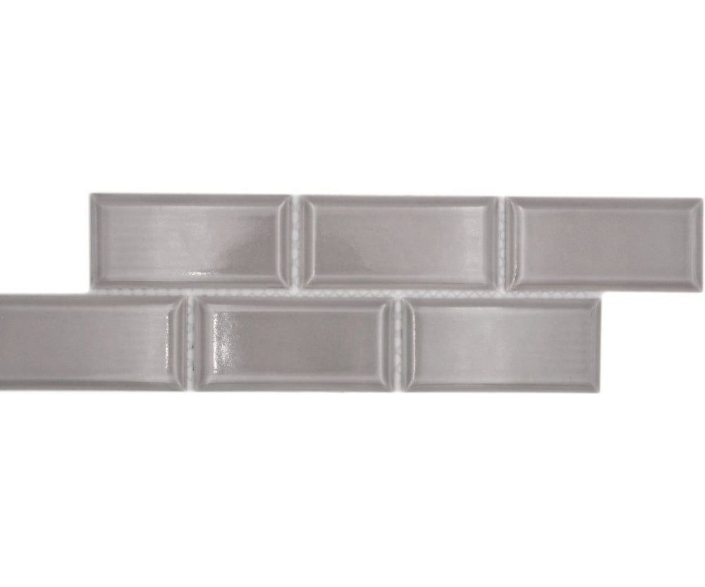 Bord mosaïque Metro uni stone grey | Leroy Merlin