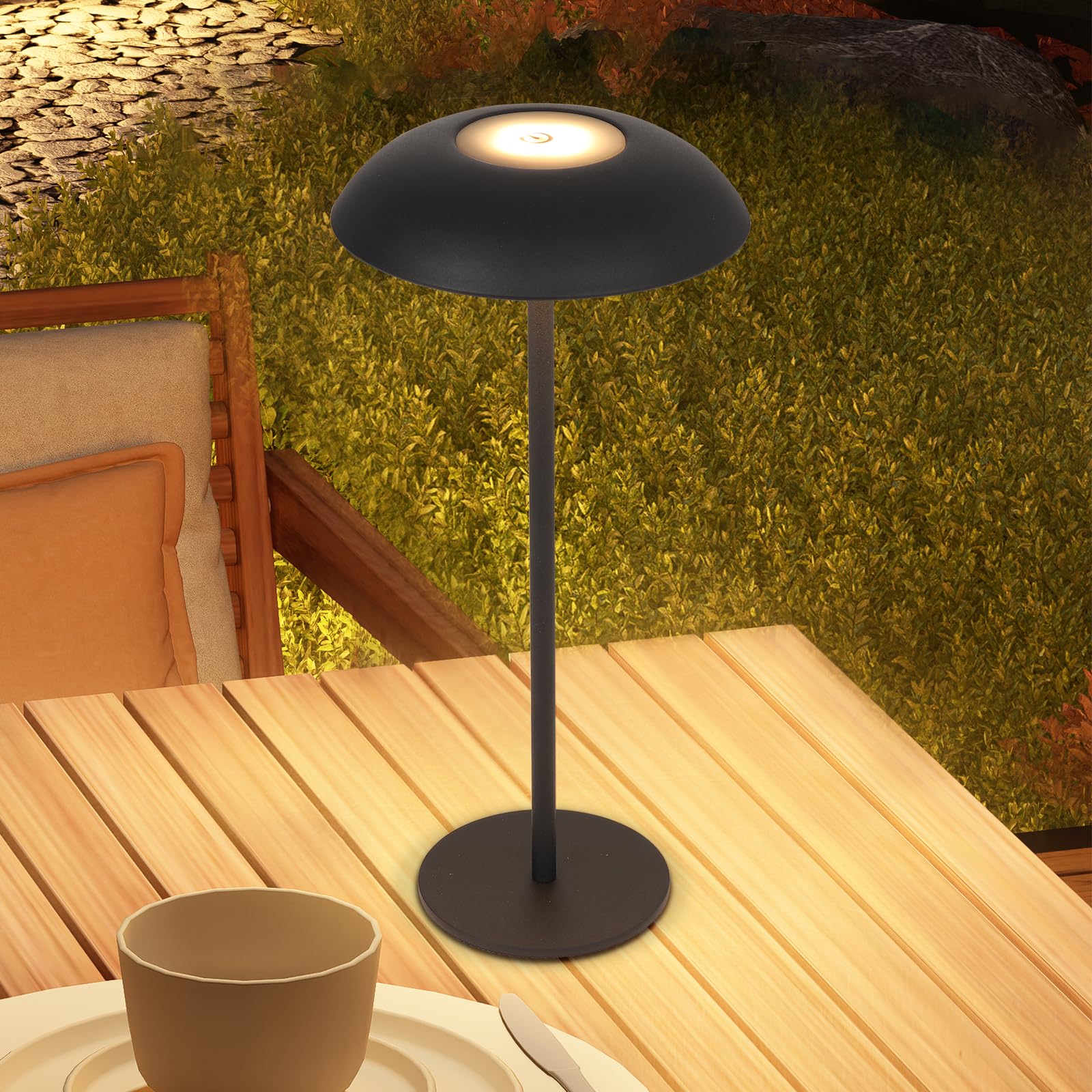 Lampe de Table sans Fil, LED lampe de table rechargeable, Contrôle ...