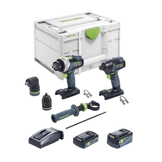 Festool kit tid 18 5,0/4,0-set tpc 18/4 (tpc 18/4 tid 18 1 x 4,0 ah hpc ...