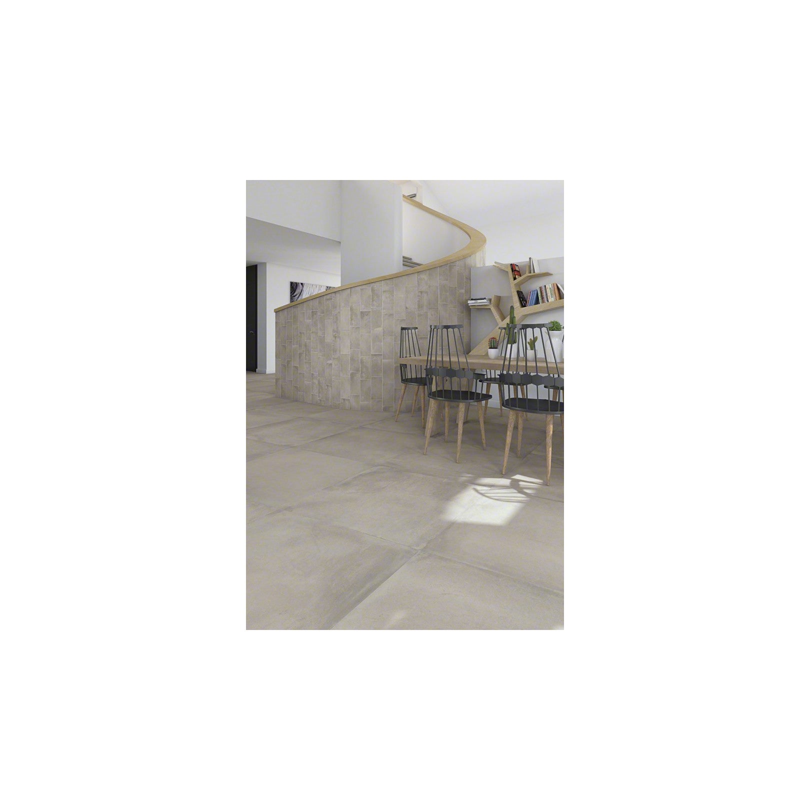 Plinthes pour Carrelage grès cérame effet chaux LAVERTON - Gris Moyen ...