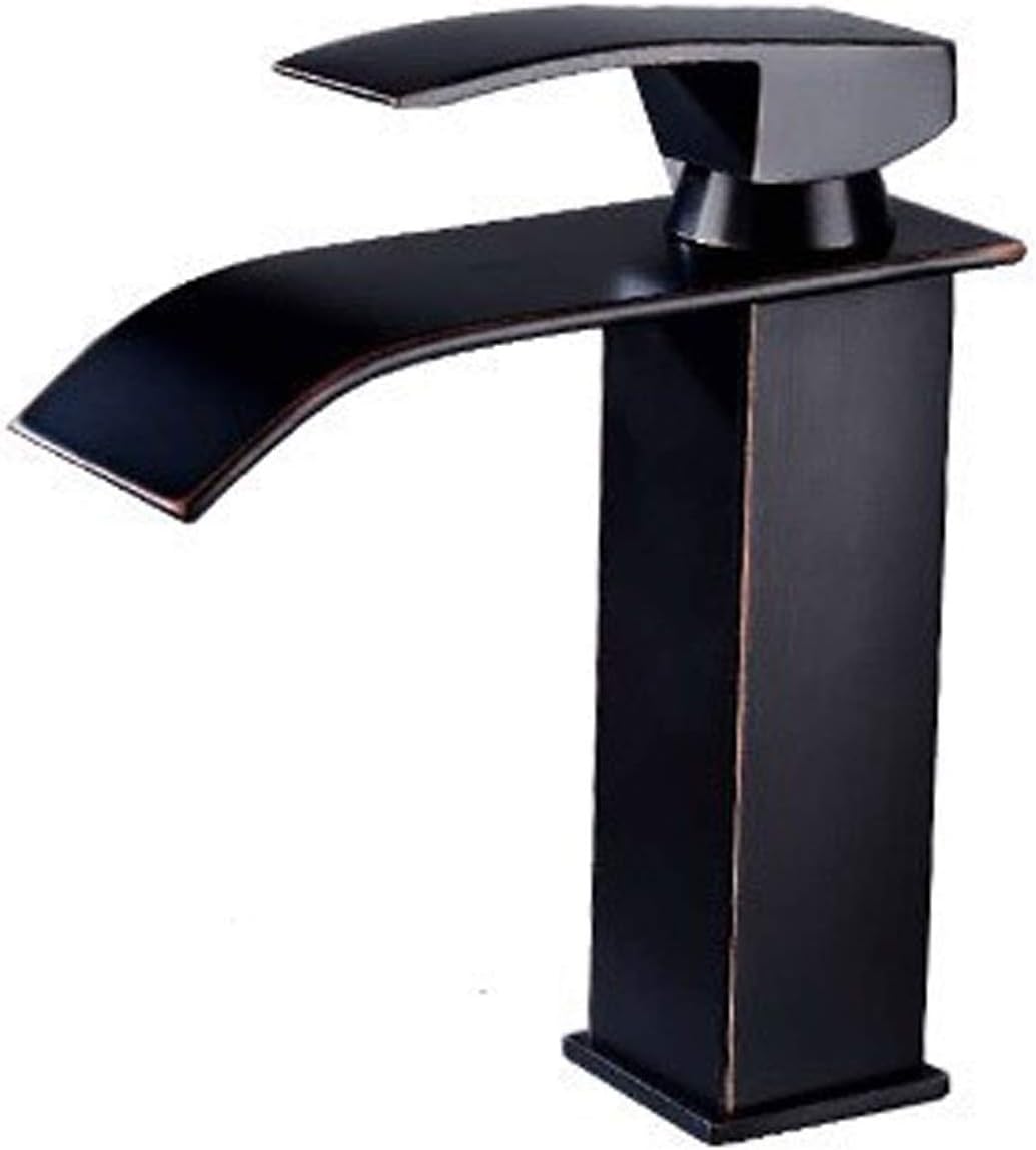 Robinet lavabo carré à poignée unique – mitigeur eau chaude et froide ...