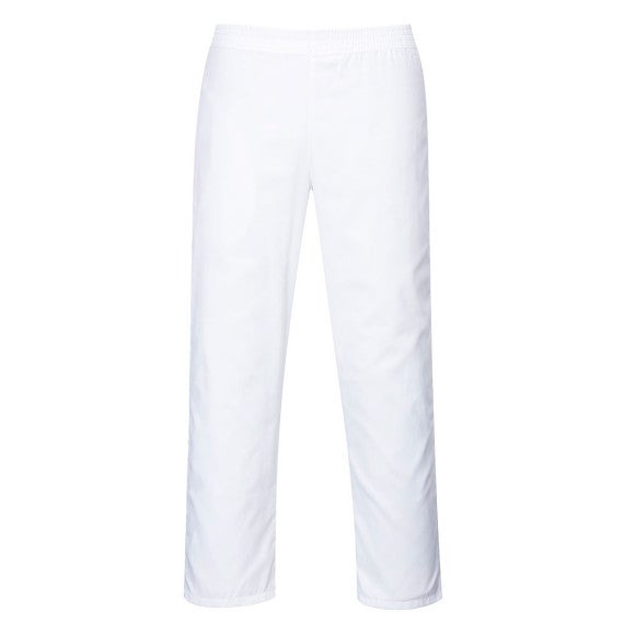 Pantalones de panadero tejido duradero retención de color, blanco 2208 ...