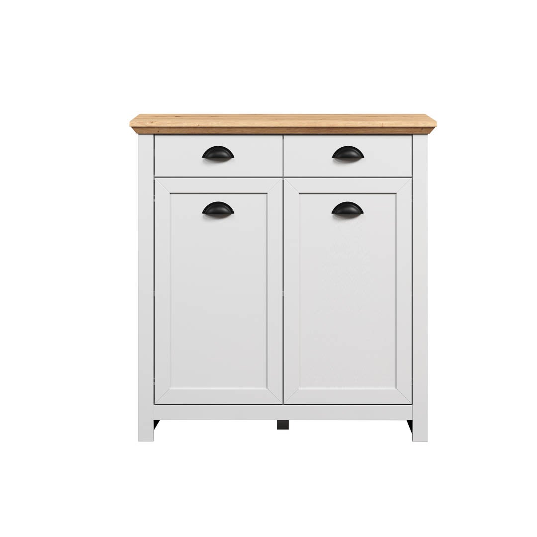 Landside commode 2 portes, 2 tiroirs, gris. | Leroy Merlin