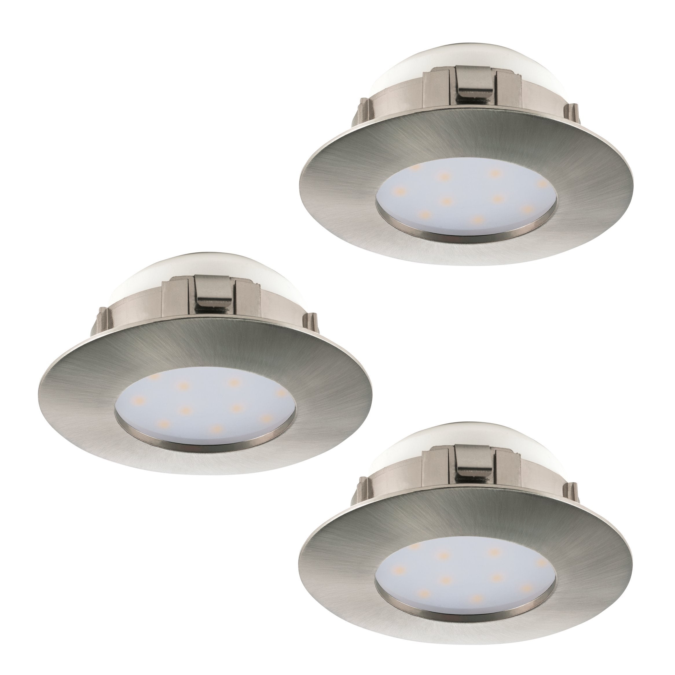 Luminaire encastrable PINEDA IP20, IP44 LED 3X4,9W en matière ...