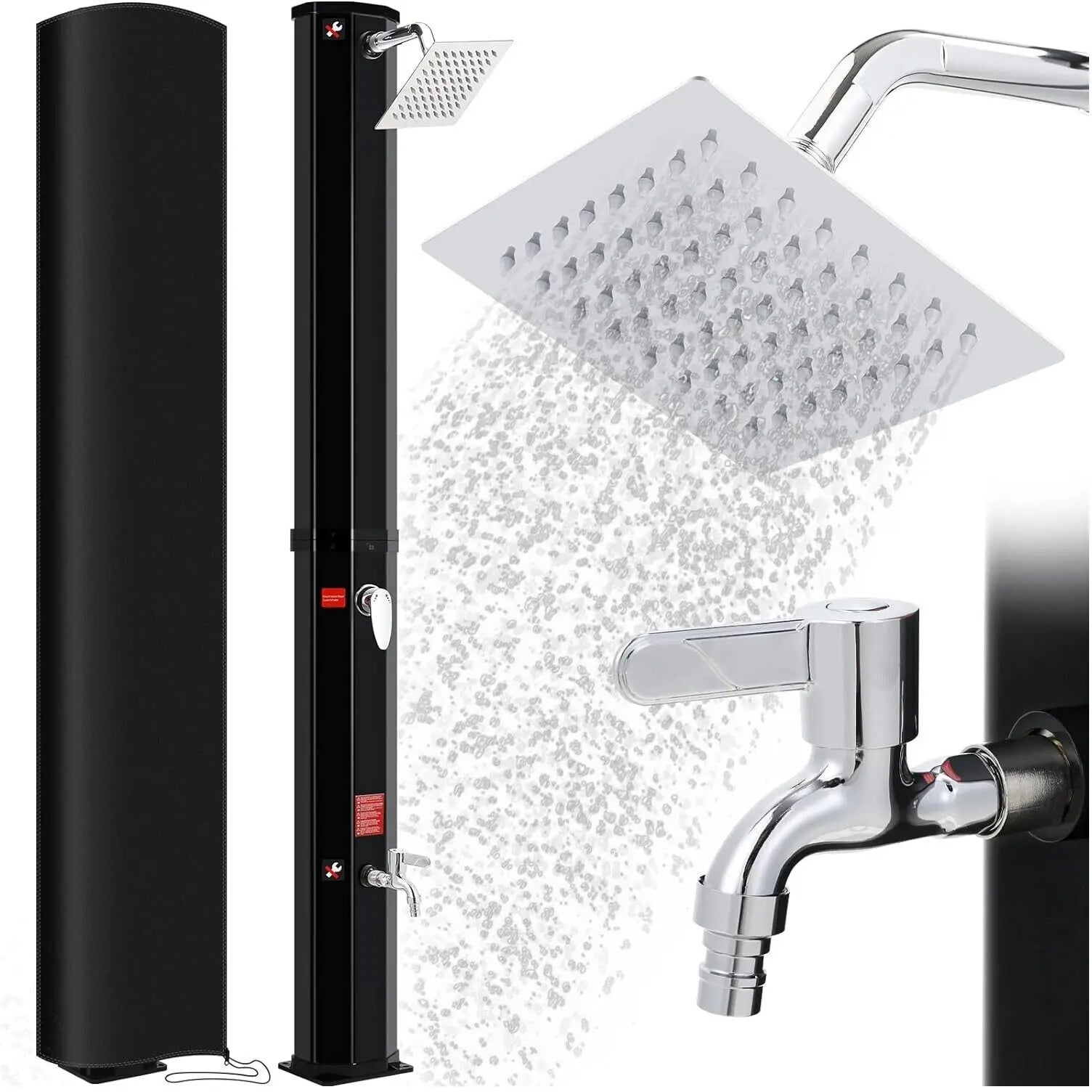 Kit Complet Douche Solaire Extérieure 40L - Fonction Chaud/Froid ...