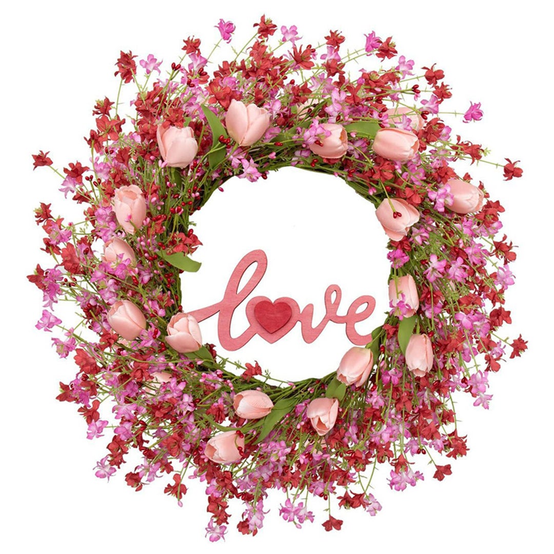 Bextcok Couronne de Saint-Valentin,idéale pour décorer votre porte d ...