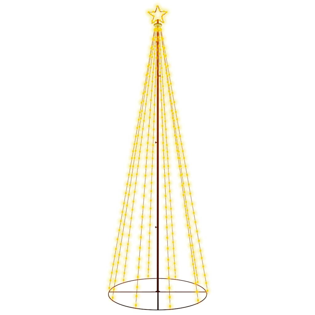 Albero di Natale a Cono Bianco Caldo 310 LED 100x300 cm - COMFORTXL ...