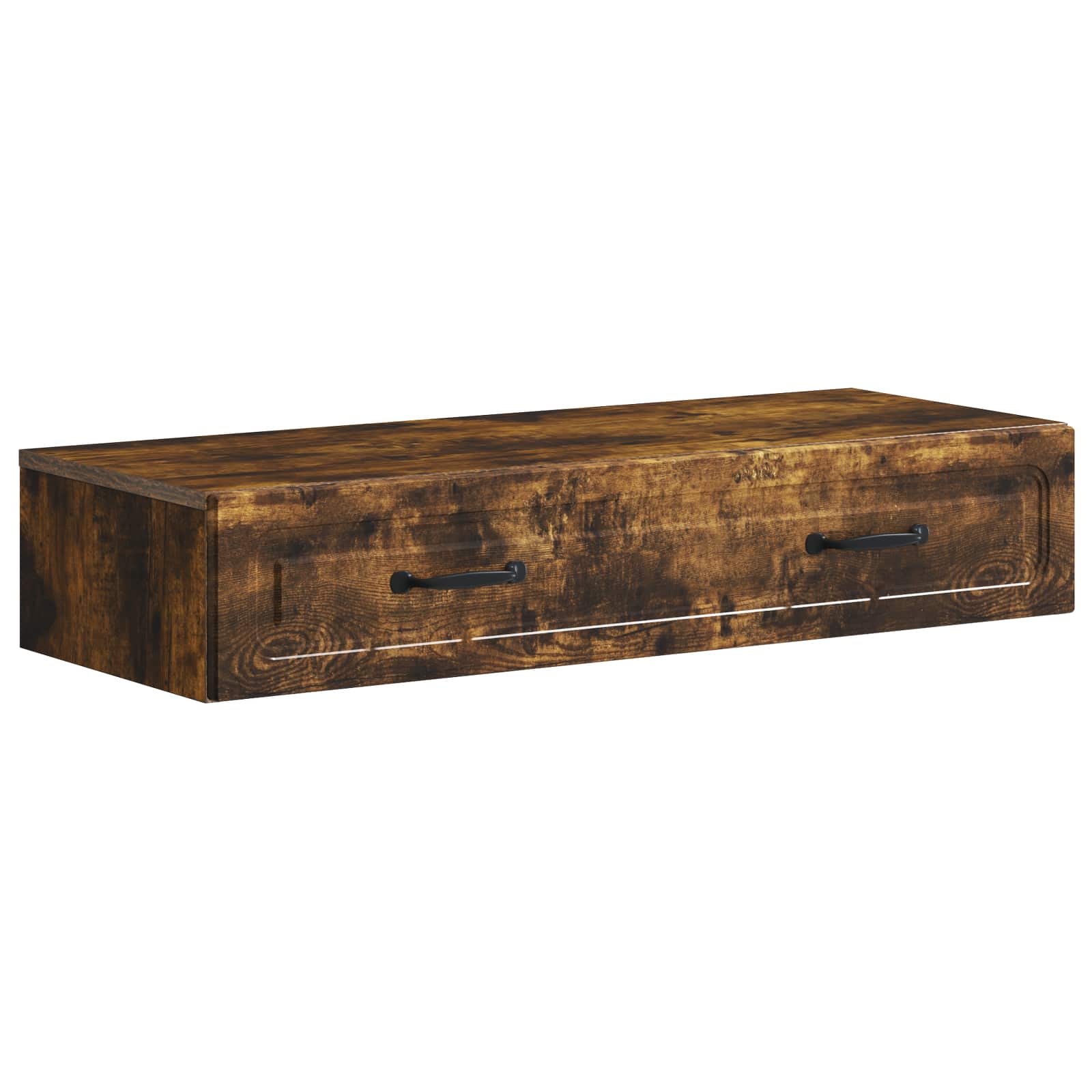 Table d'appoint murale Chêne fumé 87,5 x 34,5 x 17 cm | Leroy Merlin