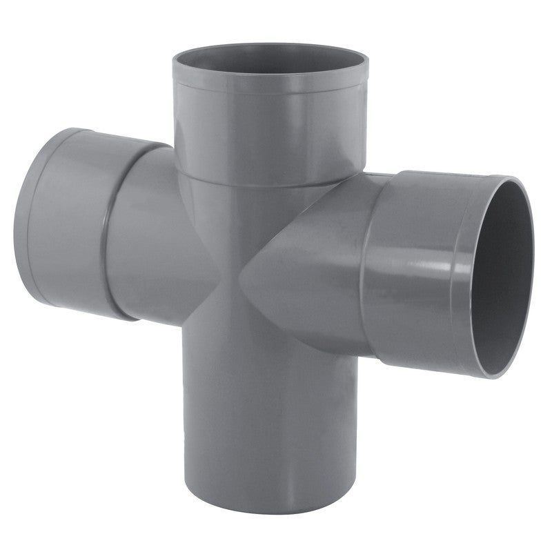 Paralela evacuación de PVC Pro gama 87° macho/mujer Ø100 | Leroy Merlin