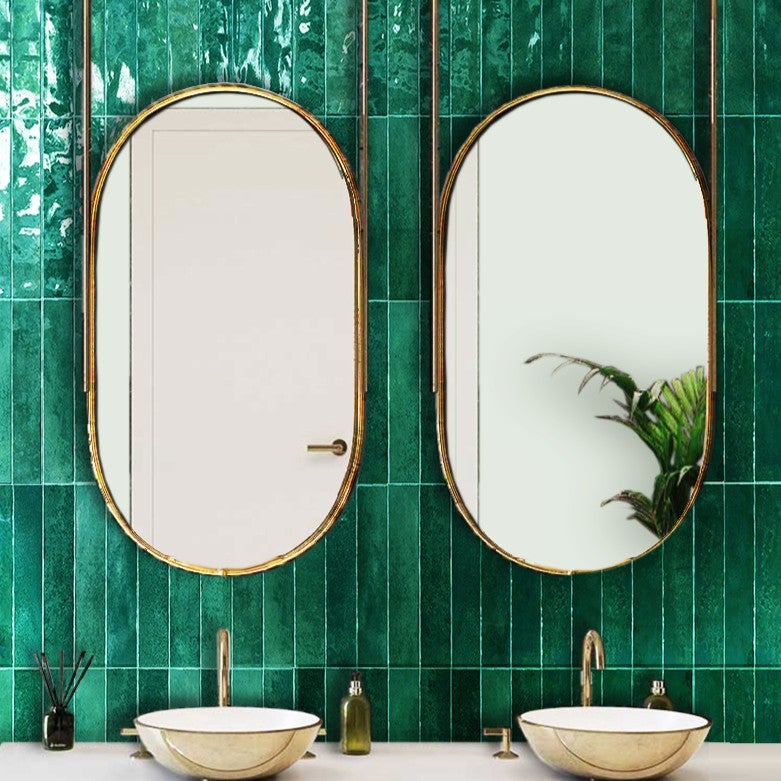 Colección Nair Green Brillo 5x30. Formato alargado | Leroy Merlin