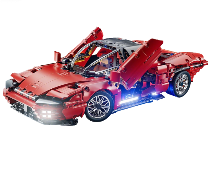 Modèle réduit de voiture de sport Ferrari SP3 à construire, modèle LEGO ...