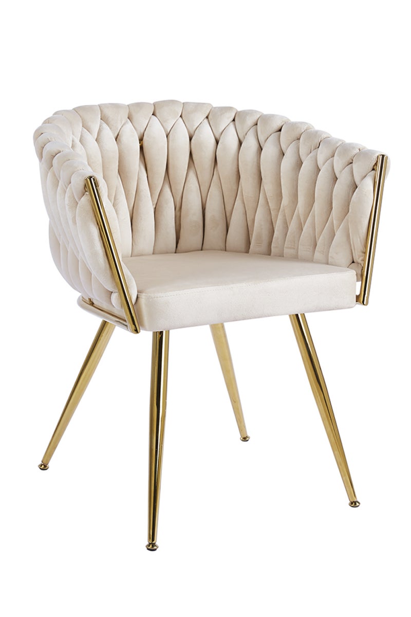 Silla Widny Golden Terciopelo - Beige | Leroy Merlin