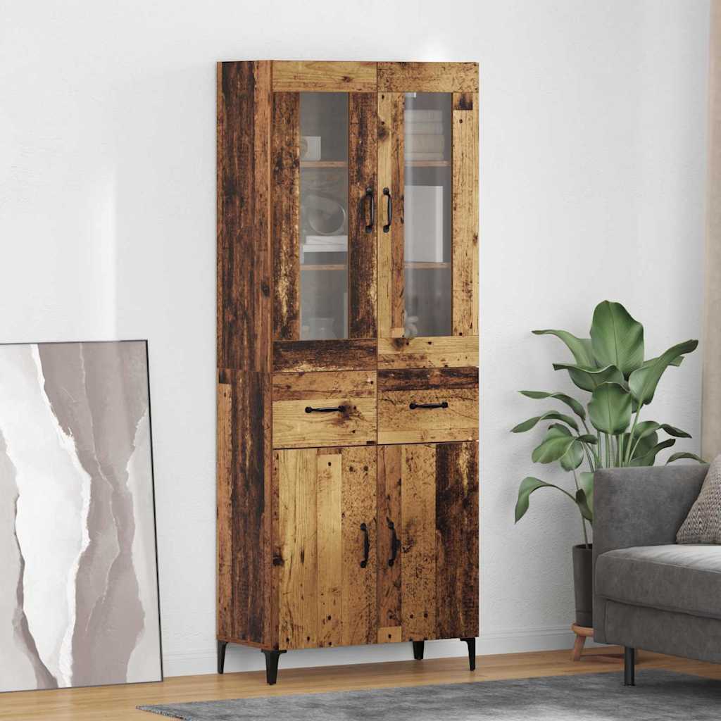 Alacena Madera Vieja 69,5 x 34 x 180 cm Madera contrachapada | Leroy Merlin