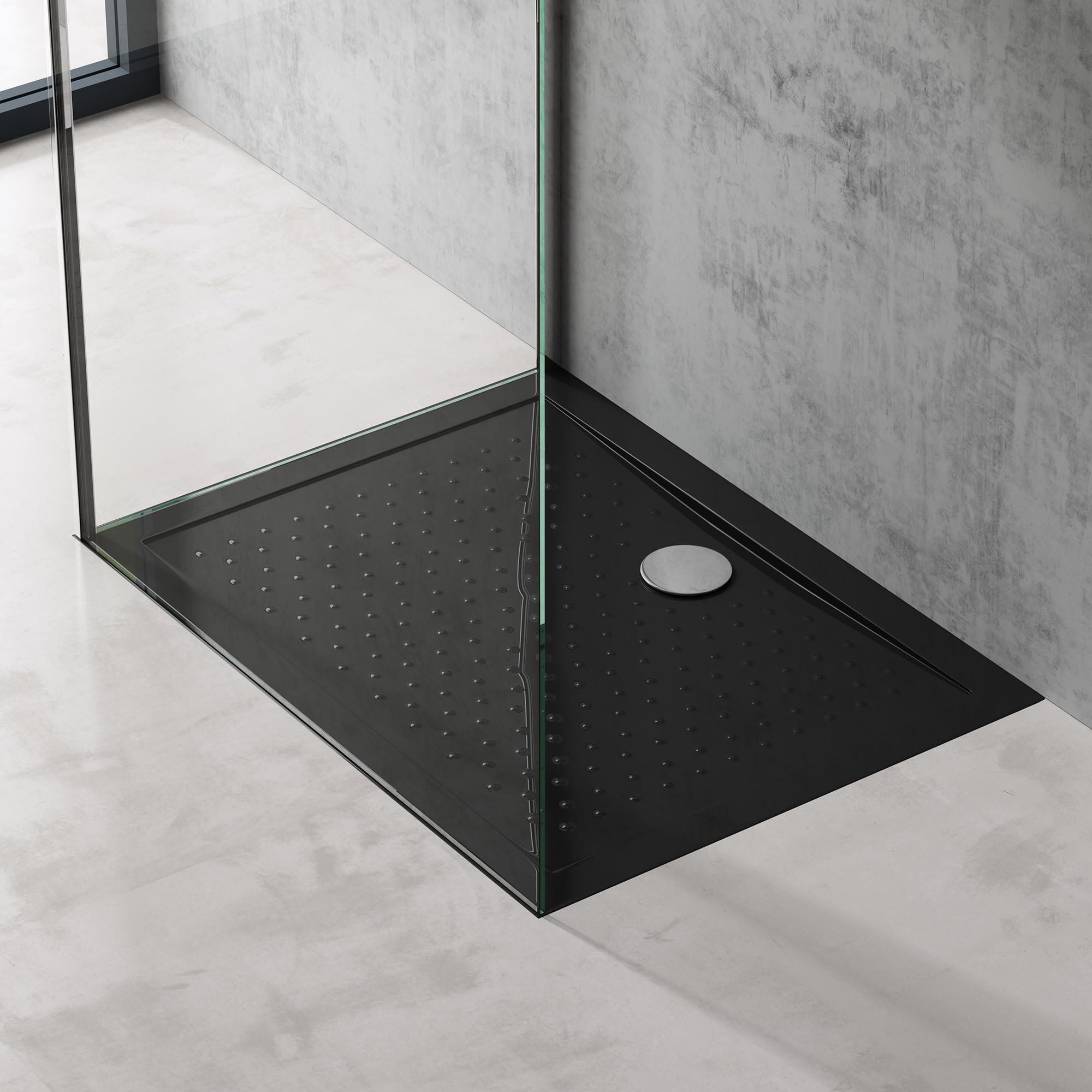 Doporro Bac à douche 70x100 Receveur de Douche Antiglisse Rectangulaire ...