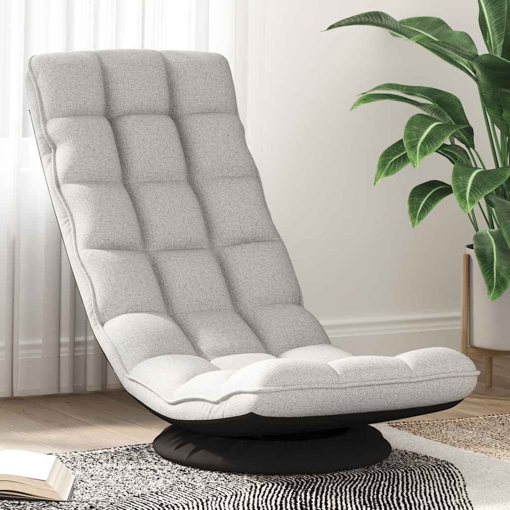 Fauteuil de sol pivotant gris nuage 70x51x79 cm tissu | Leroy Merlin
