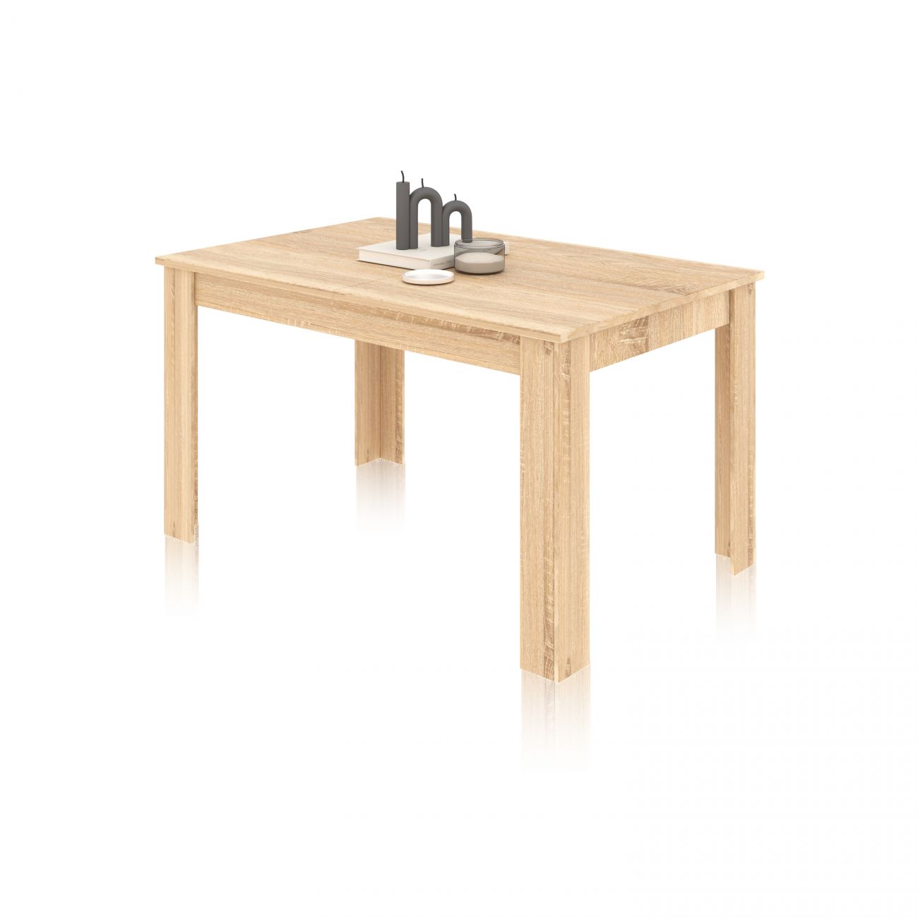 Mesa de comedor extensible roble canadian 140-190x90 cm Danna Roble ...