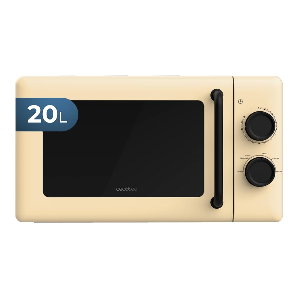 Cecotec Forno a Microonde Meccanico da 20 L Proclean 3010 Yellow. 700 W ...