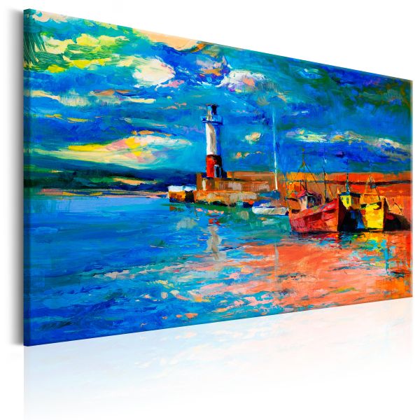 Tableau Seaside Landscape: The Lighthouse 90x60 cm | Leroy Merlin