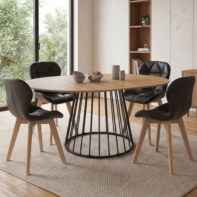 Table a manger pied noir au meilleur prix | Leroy Merlin