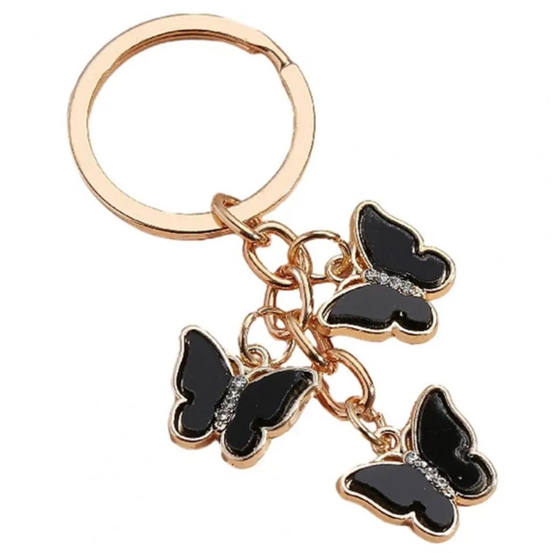 Stylish Butterfly Keychain for Bags and Keys Black | Leroy Merlin