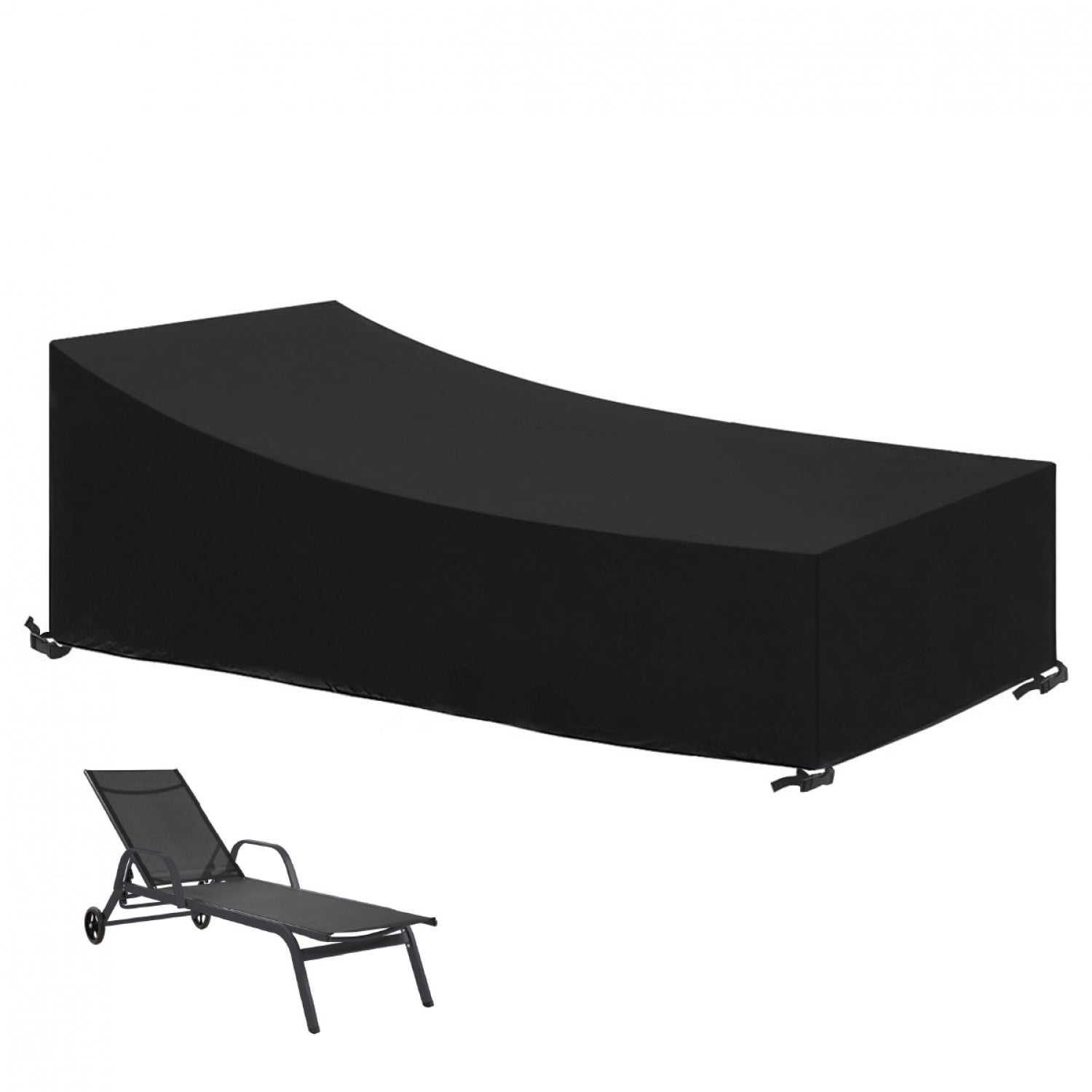 Bâche, housse de protection imperméable pour transat - 210 x 75 cm ...