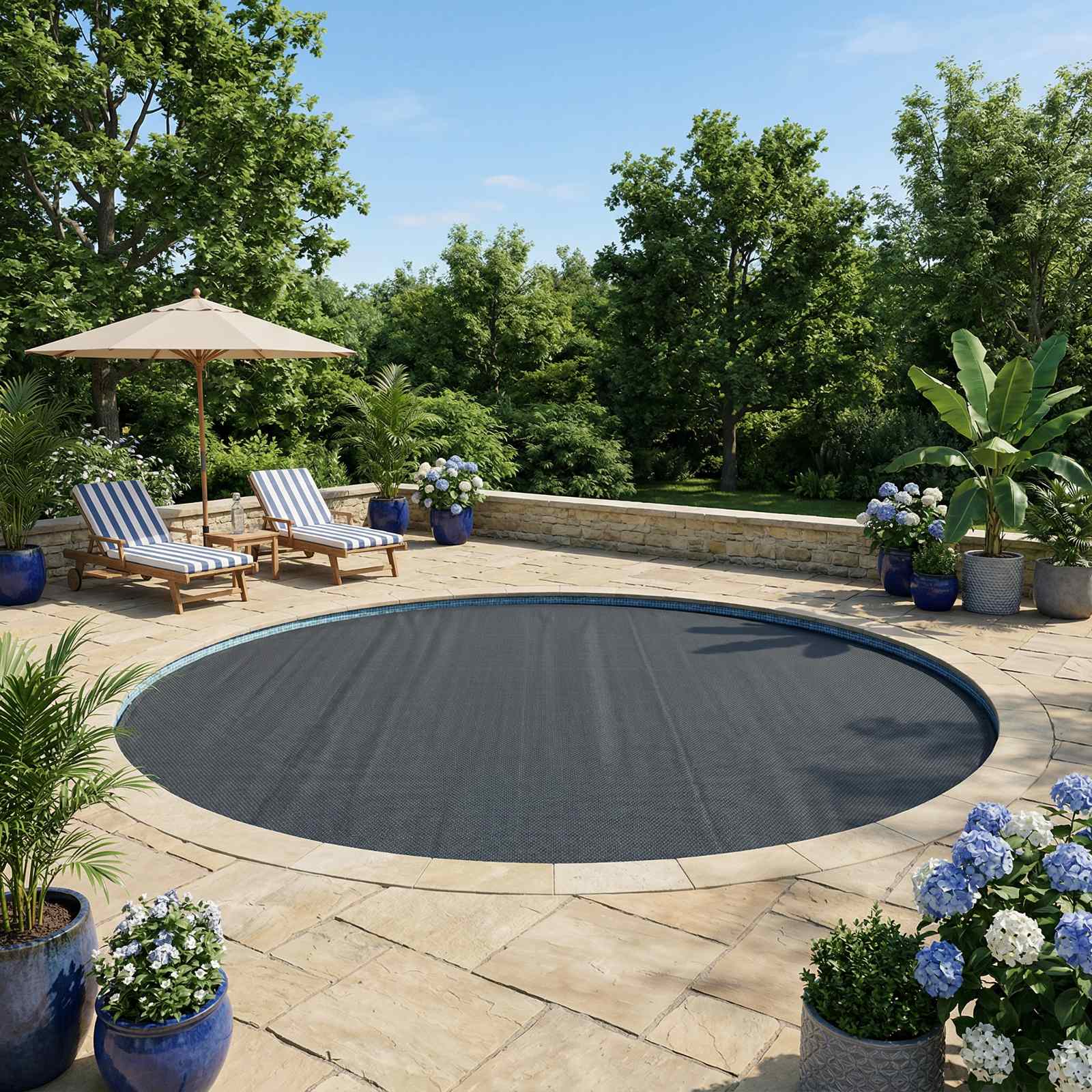 VidaXL Couverture de piscine solaire de haute qualité Ø 417 cm 200 μm ...