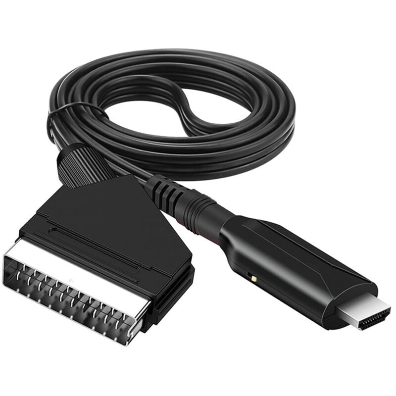 Câble péritel vers HDMI-Adaptateur péritel vers HDMI-Convertisseur ...
