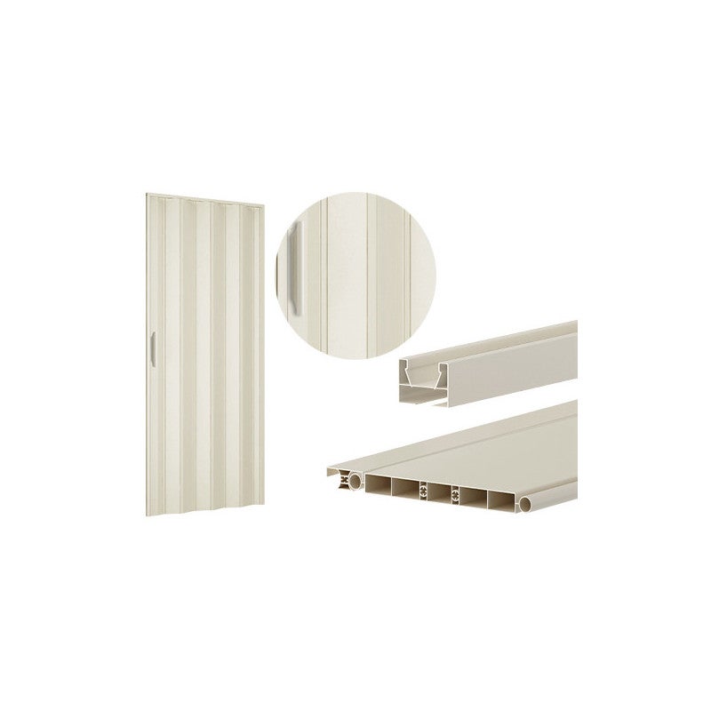 Guide PVC 150 cm pour portes pliantes, couleur ivoire – accessoire ...