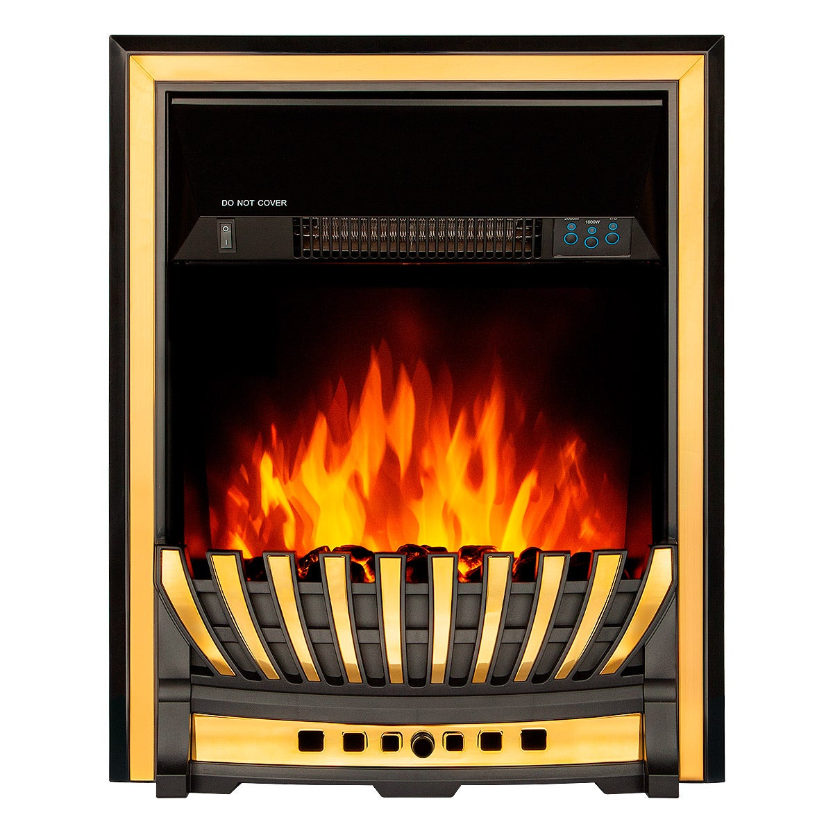 Cheminée électrique encastrable Meridian, 592 x 482 x 180 mm, 2000 W ...