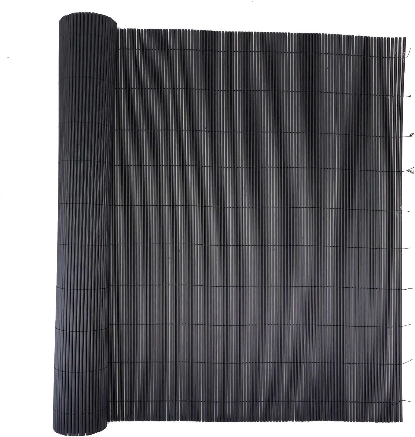 Mimbre Artificial de PVC Negro. 1x3 metros | Leroy Merlin